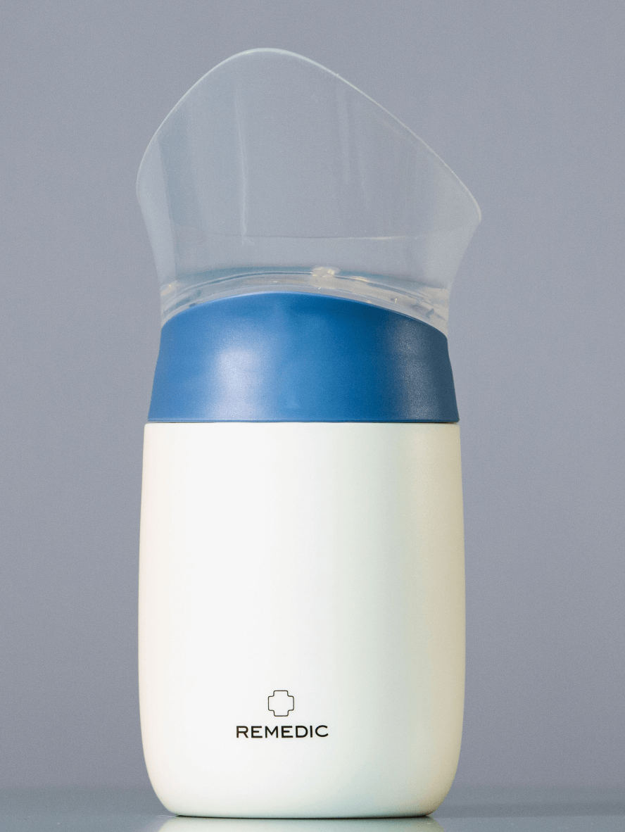 Portable Handheld Inhaler with Soft Silicone Mask!