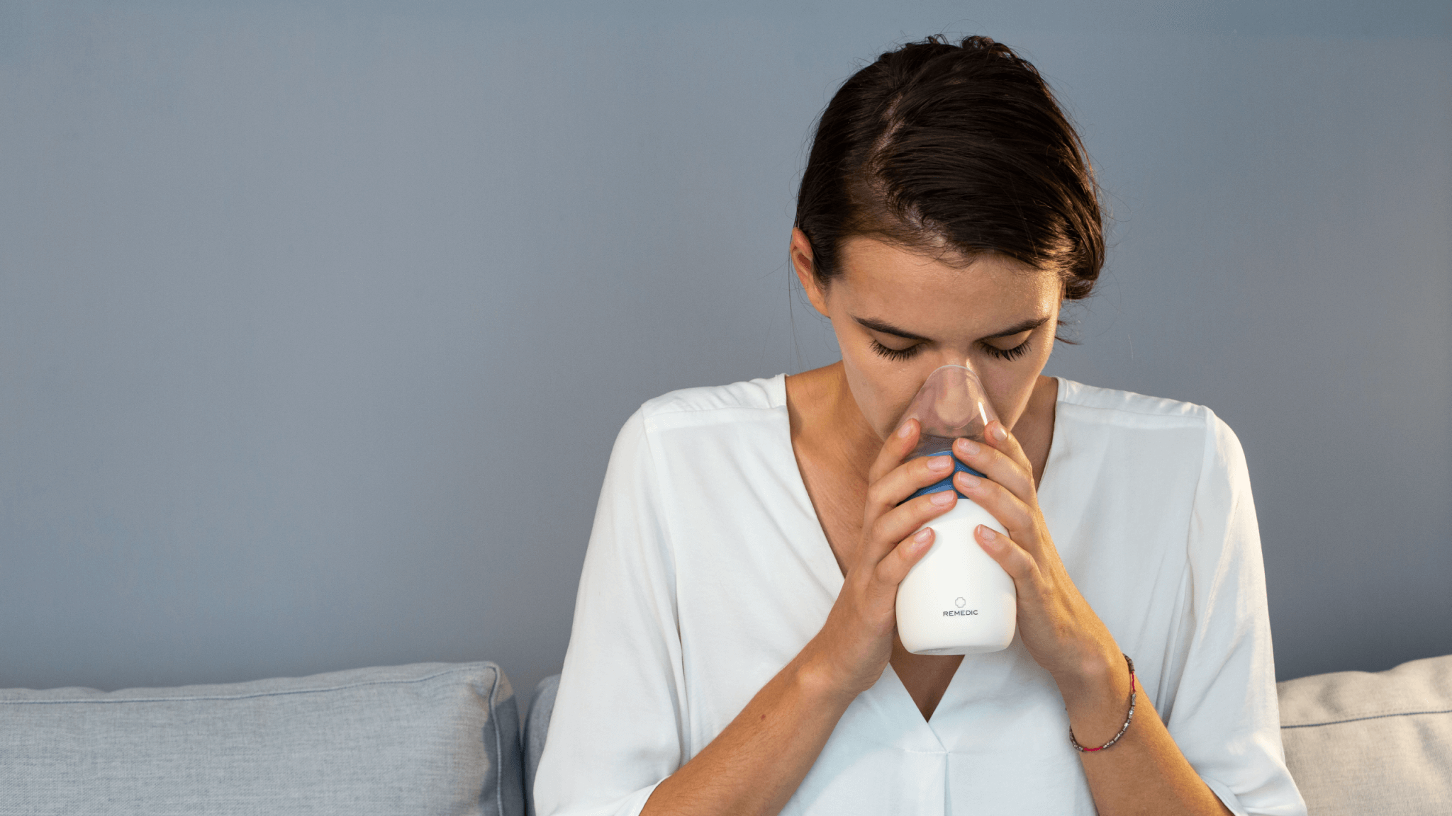 Portable Handheld Inhaler with Soft Silicone Mask!